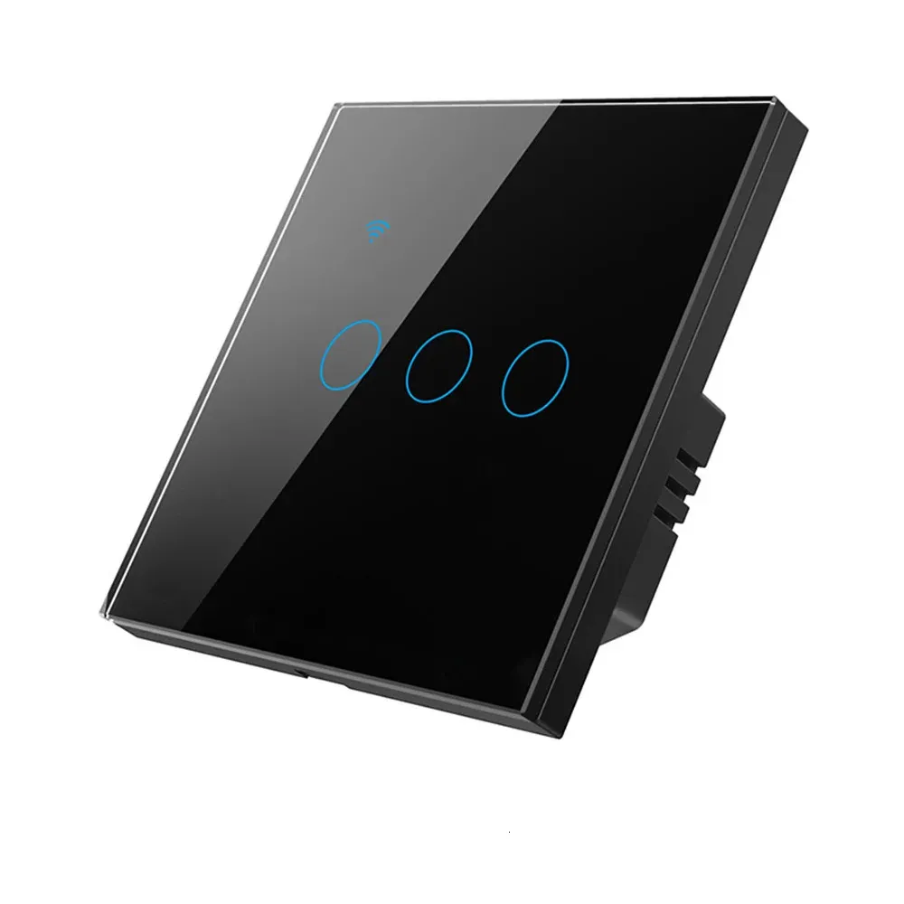 Smart WiFi Touch Light Switch - EU/US 1/2/3/4 Gang, Voice Remote ...