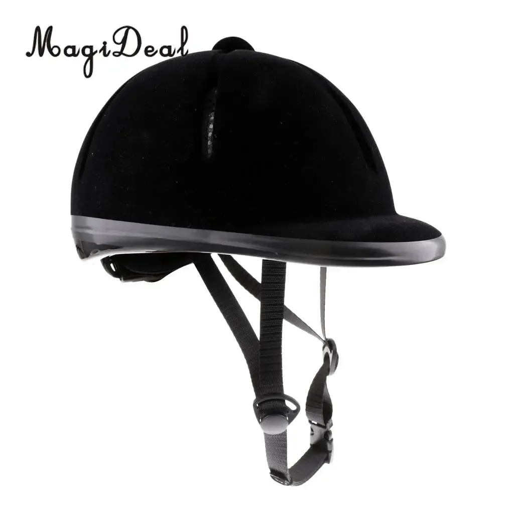 DHgate.com:Adjustable Velvet Equestrian Helmet with Breathable Design ...