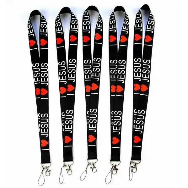 Keychains Lanyards Black Neck Strap For ID Card Holder, Cell Phone ...