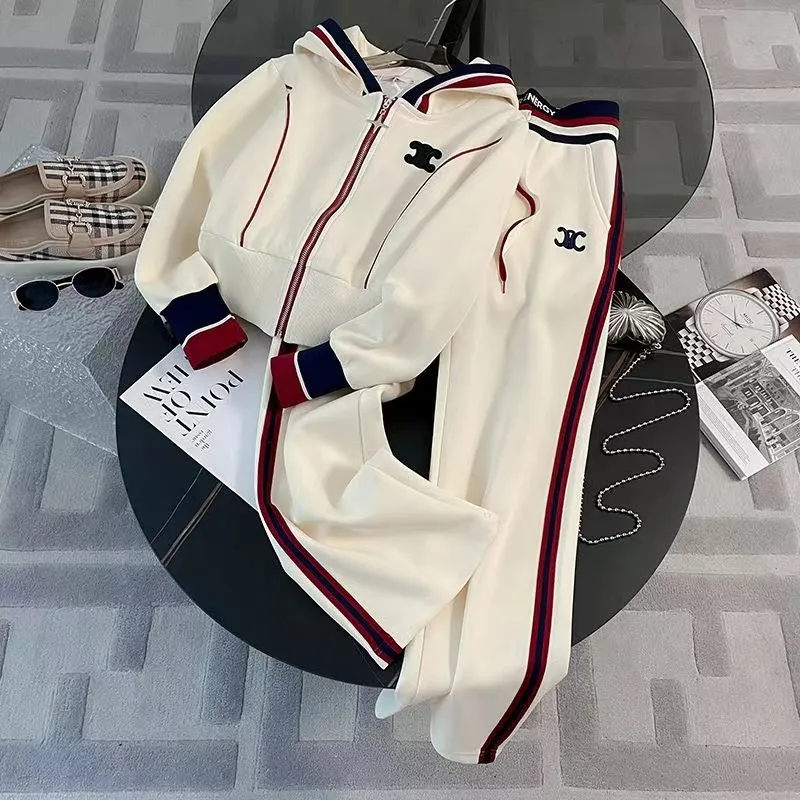 Womens High End Casual Sports Suit: Fashionable Western Style Hooded ...