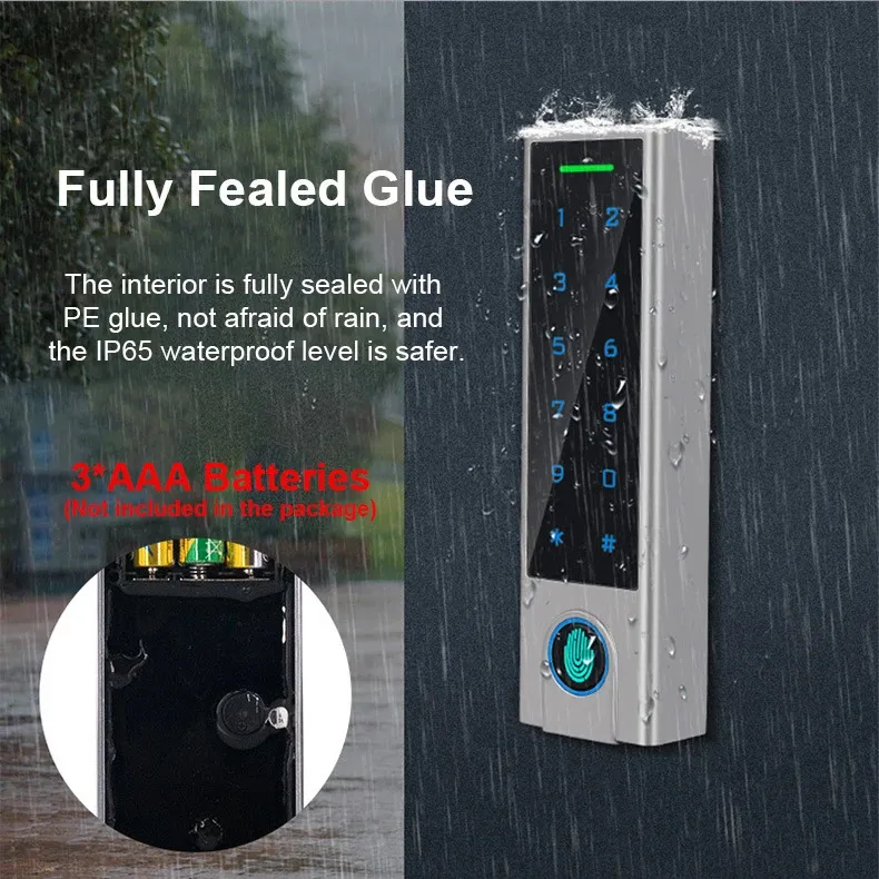 Door Locks Electronic Fingerprint Smart Lock Kit Antitheft Invisible ...