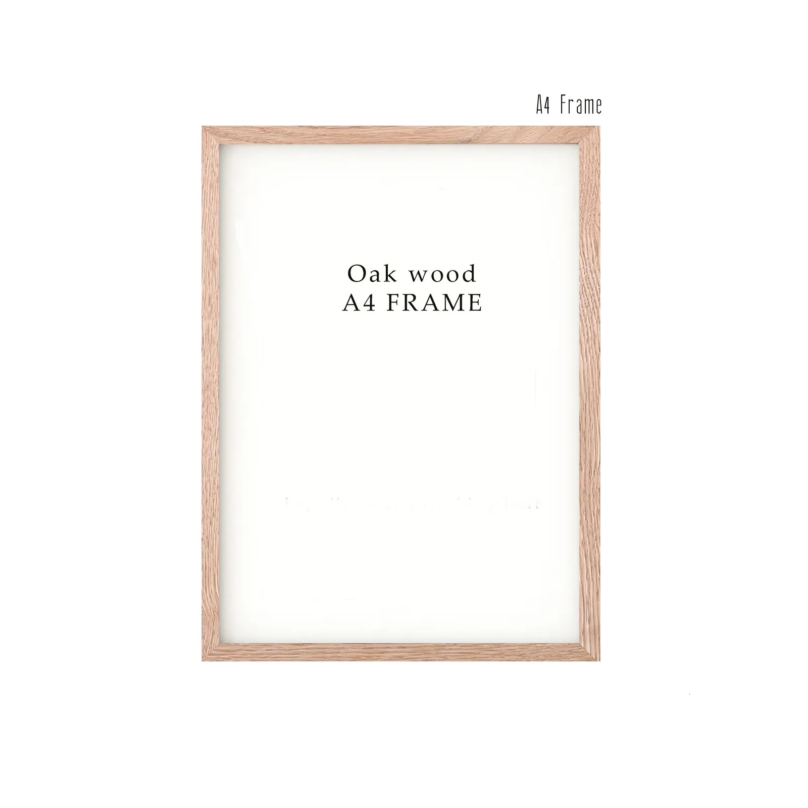 A5 A3 Oak Photo Frames, Natural Wood Picture Frame For Wall Decor ...