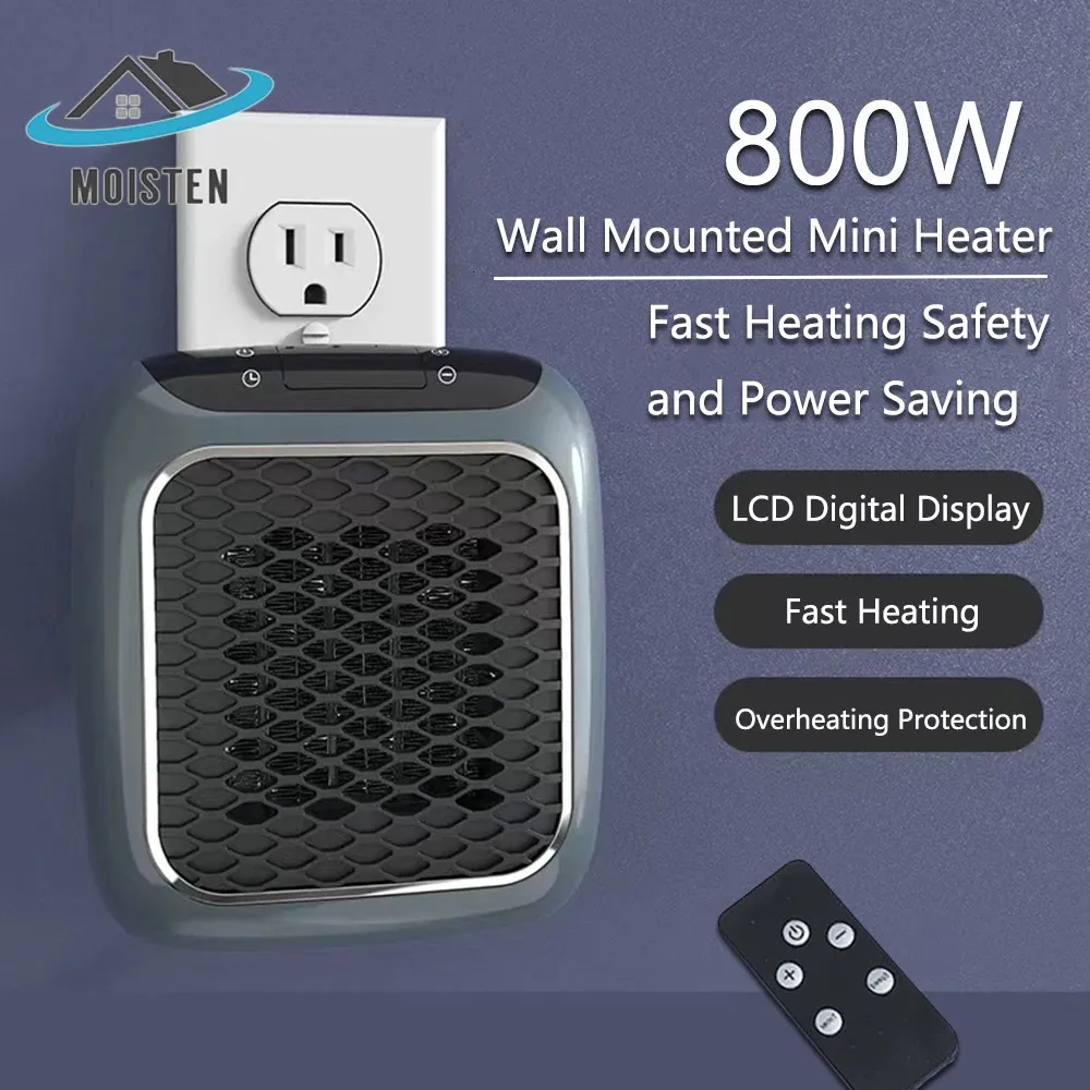 Portable Electric Heater: 800W Mini Fan Heater for Home, Office ...
