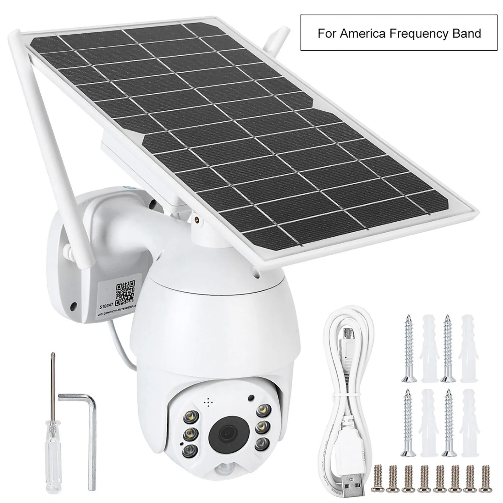 DHgate.com:1080P Outdoor Solar Battery Powered PTZ Security Camera with ...