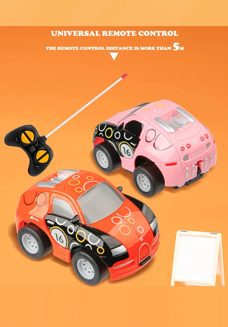 Mini Remote Control Cars: Cartoon RC Car For Toddlers, Cute Electric ...