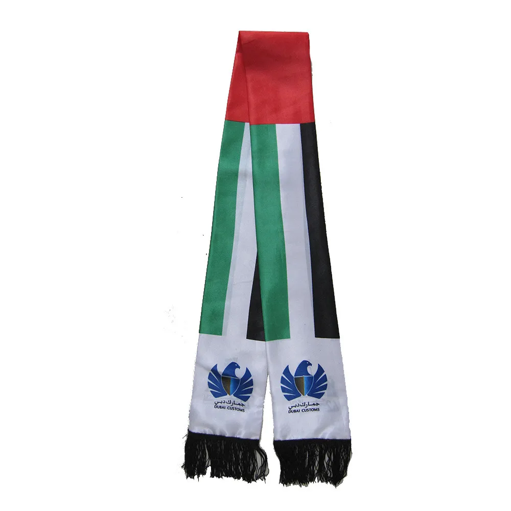 Customized Qatar World Sardine Cup Satin Scarf For Football Club F ...