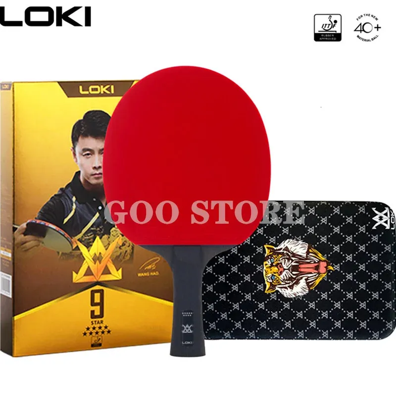 DHgate.com:Professional Carbon Ping Pong Paddle Set - LOKI E9 Star Table Tennis Rackets with 24 ...