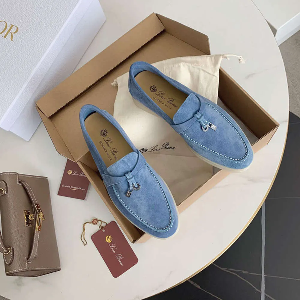 loro pianas Genuine leather Italian LP Slip-on shoe Lp Shoes women's ...