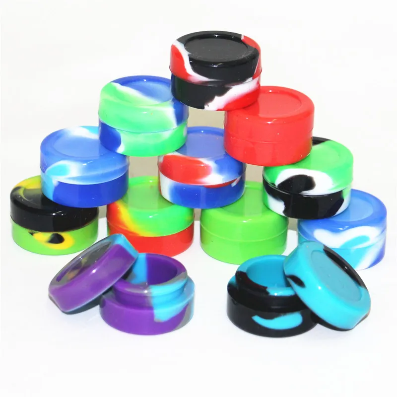 5ml Nonstick Silicone Wax Container Colorful Food Grade Oil Storage ...