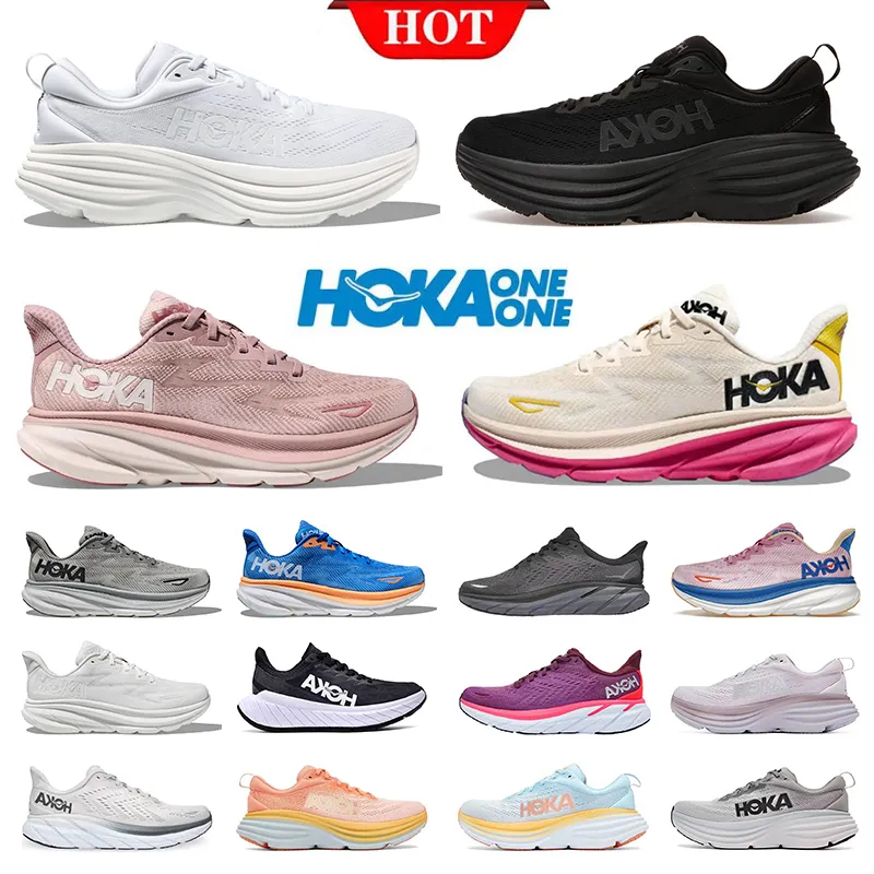 DHgate.com:Clifton 9 High Top Hokas Shoes Womens Mens Peach Whip Cloud ...
