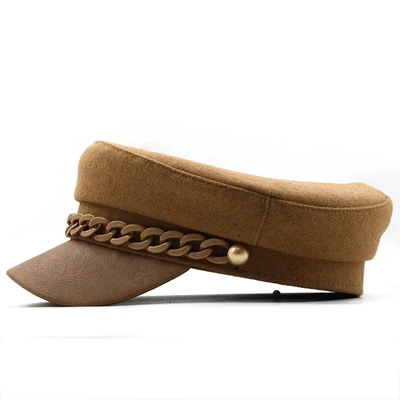 Wool Octagonal Cap For Women: Retro British Style, Autumn/Winter Wear ...