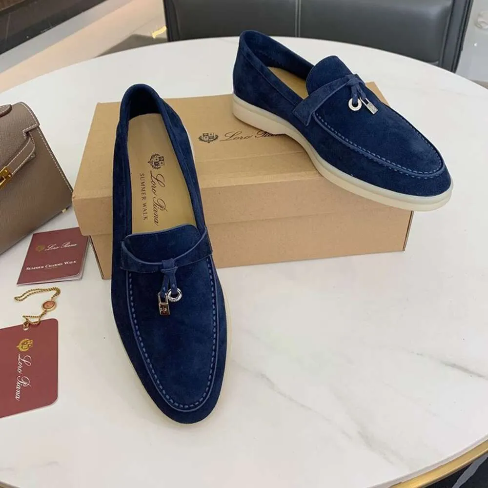 loro pianas Genuine leather Italian LP Slip-on shoe Lp Shoes women's ...