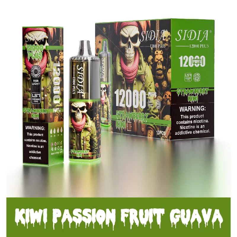 Original SIDIA Puff 12000 Rechargeable Disposable Vape With 20ml Salt ...