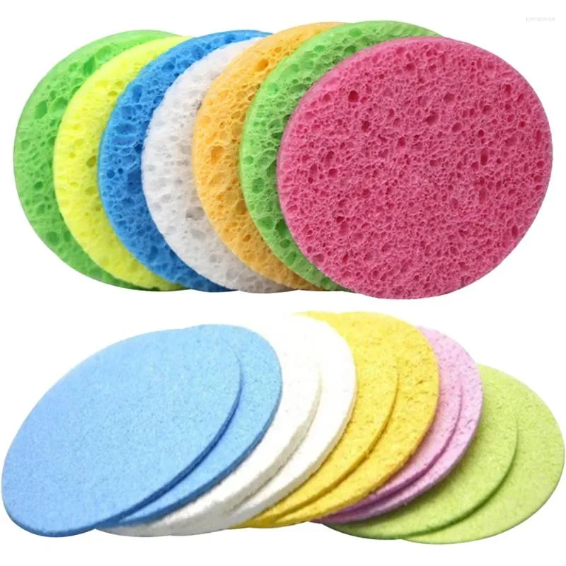 DHgate.com:Natural Cellulose Makeup Sponges - Pack of 25 | Round Facial ...