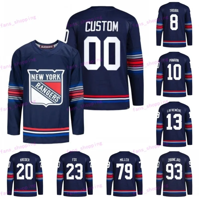 NY Artemi Panarin Rangers 2023 24 Third Jersey Adam Fox Vincent ...