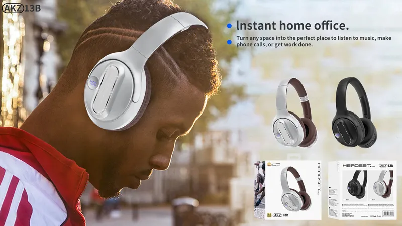 Long Standby Waterproof HiFi Gaming Headset With LED Display And Bluetooth 5.3 Technology AKZ ...