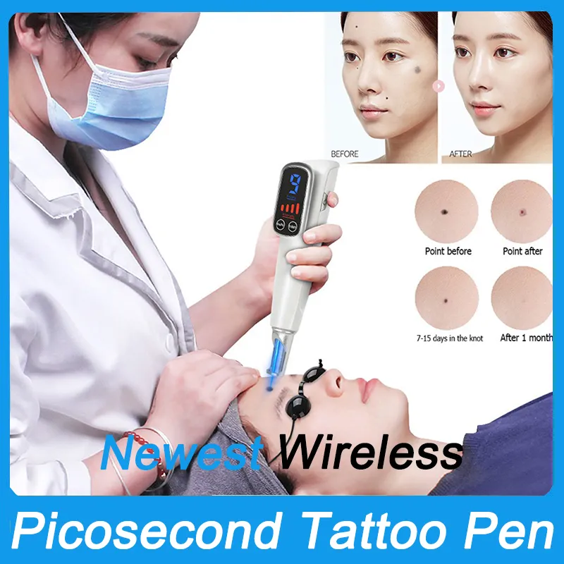 Picosecond Laser Pen Red Blue Light Treatment Tattoo Scar Mole Freckle ...