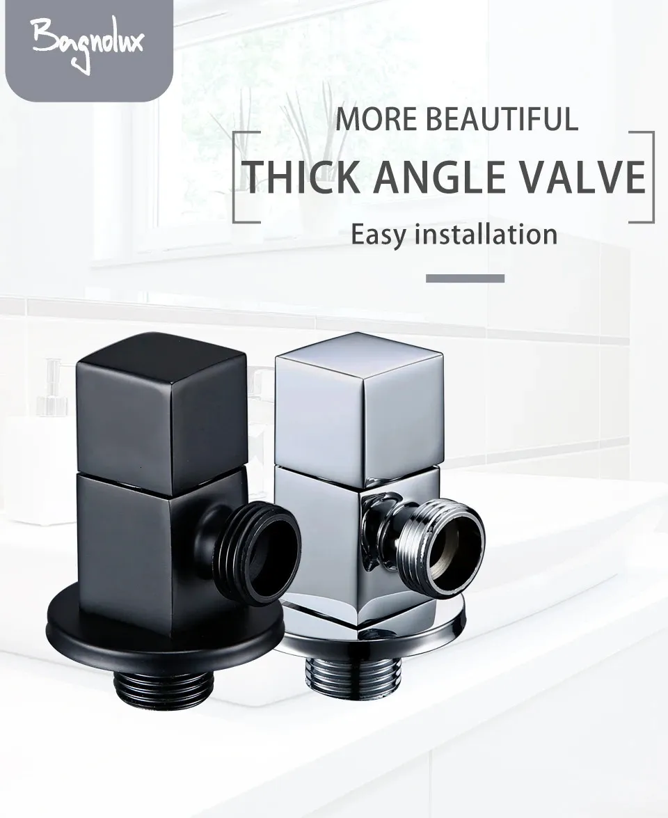 Premium Solid Brass Quarter Turn Angle Valve - G1/2 Toilet Flush ...