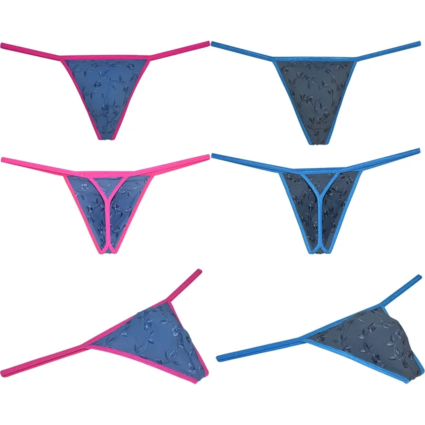 DHgate.com:Men Mini Pouch Jockstrap Thong Embroidery Micro Bikini ...