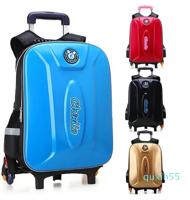 Kids Trolley Backpack: Removable Wheels, Stylish Book Bag For School ...