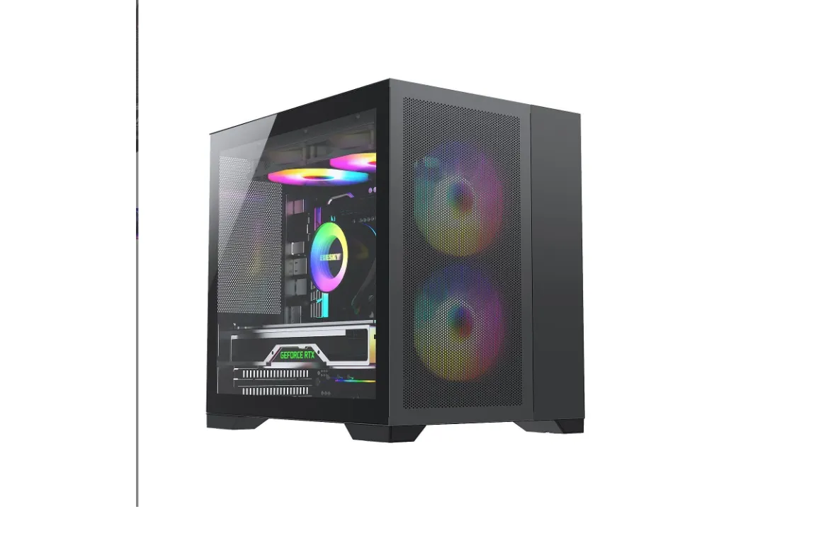 Atx Gaming Computer Case - Black Steel Pc Gamer Enclosure, M-Atx/ Itx ...