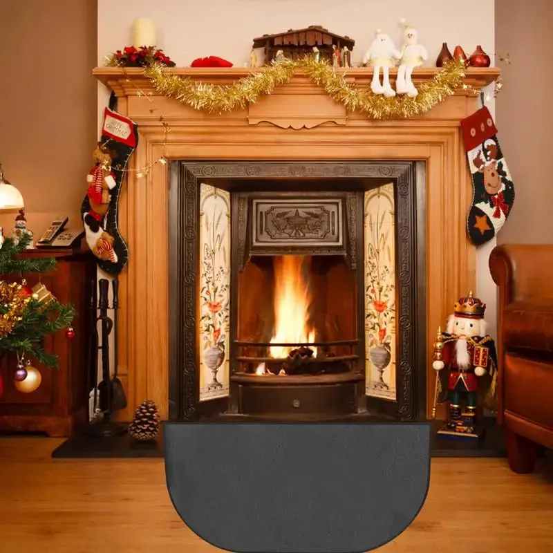 DHgate.com:Non-Slip Fireproof Fireplace Mat Set with Trim - Protects ...