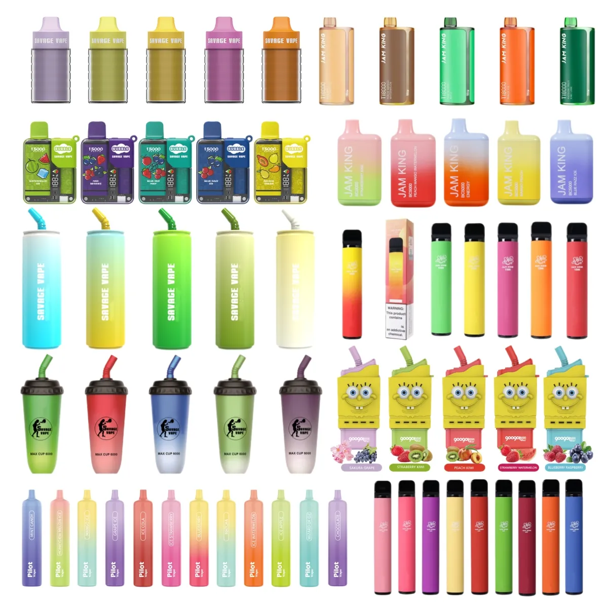 Authentic SAVAGE BUBBLE 15000 Vape 15k Disposable 15k Puff Built In ...