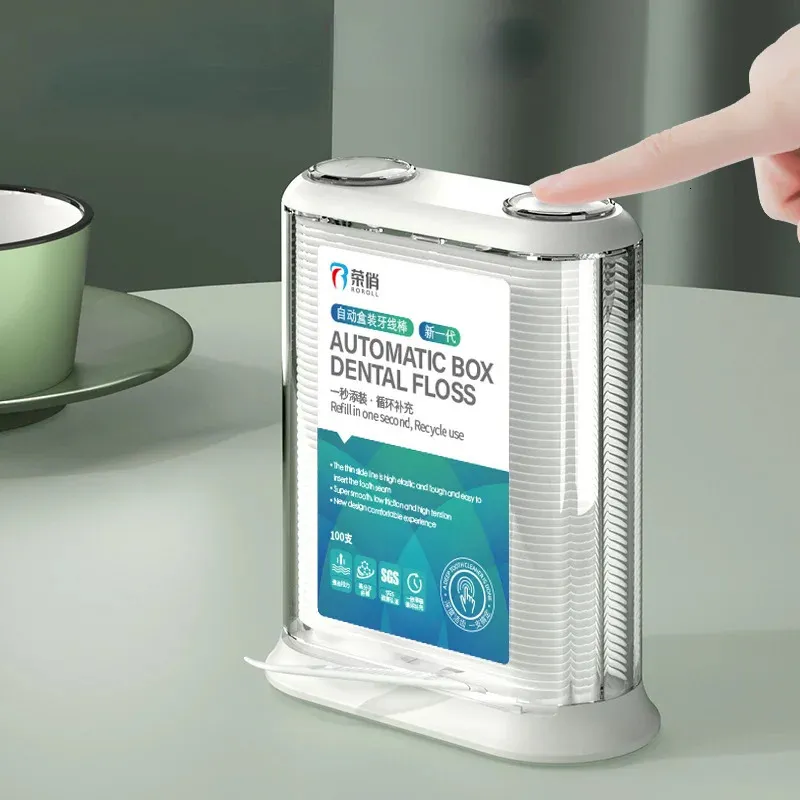 Dental Floss Holder Automatic Dispenser: Portable Popup Flossers Holder ...