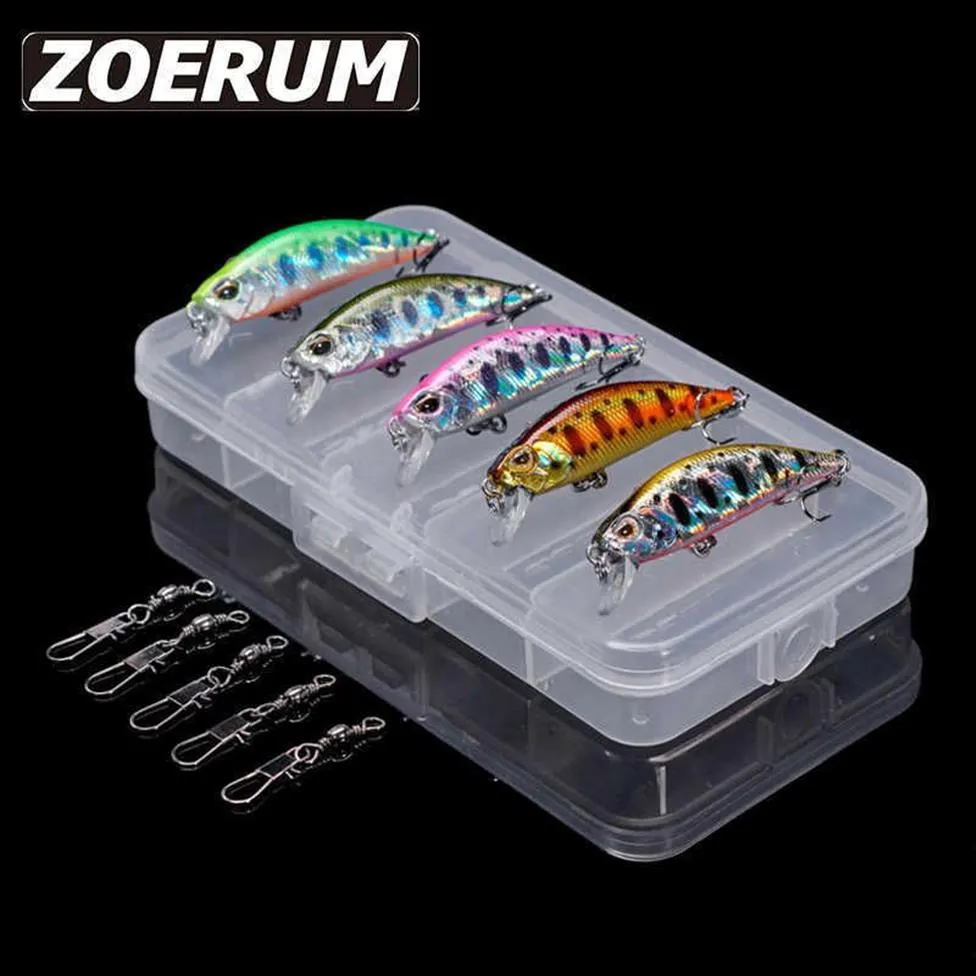DHgate.com:5pcs Trout Fishing Lures Set Artificial Crankbait Baits Wobblers Kit Pesca Sinking ...