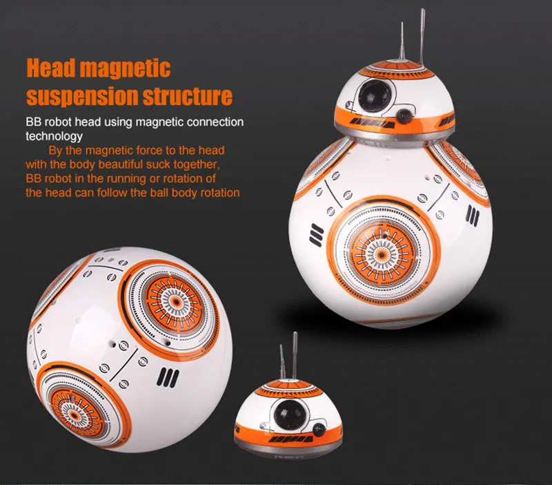 BB8 Smart Dance Spinning Ball Light Remote Bb8 Sphero Toy For Boys Star ...