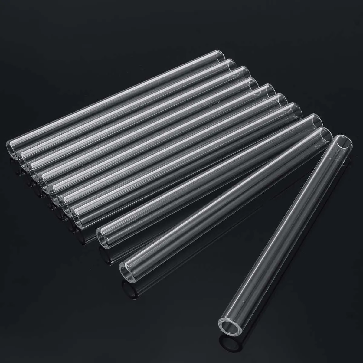 Borosilicate Glass Tubes - 4 Inch, 12mm OD, 2mm Wall 10/ - Premium ...