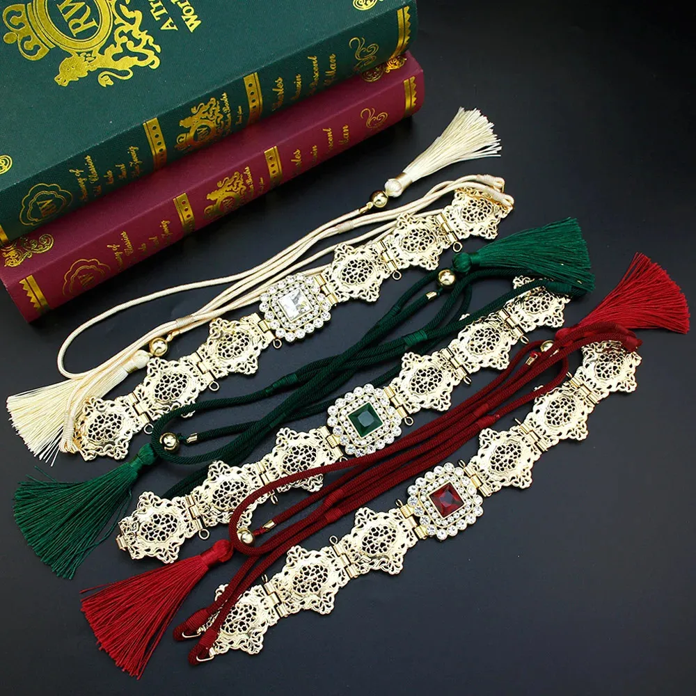 DHgate.com:Moroccan-Style Gold Alloy Tassel Belt with Crystal, Perfect ...