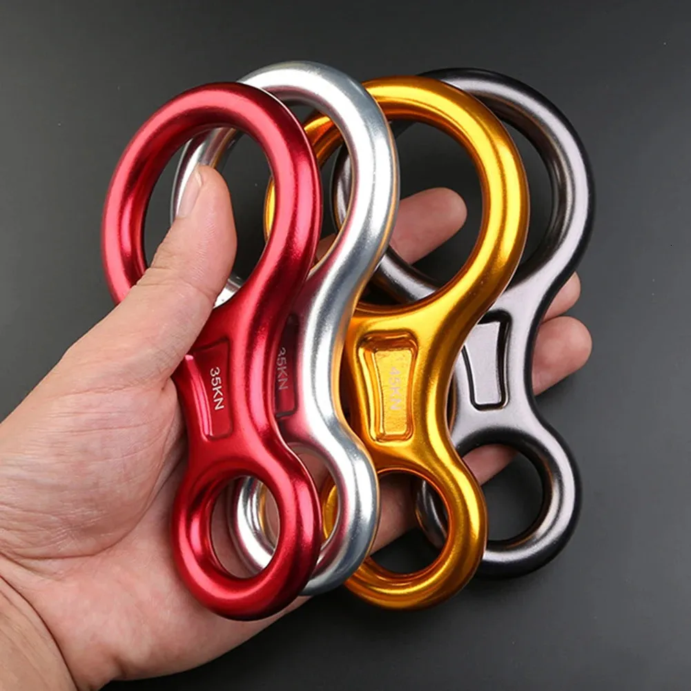 Durable Climbing Harness Descender Kit - Mountaineering Figure 8 Device ...