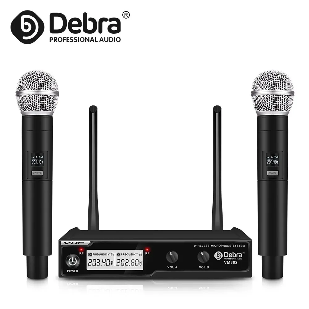 Wireless Mic Dual Handheld Wireless Karaoke Microphone System - UHF, 6 ...