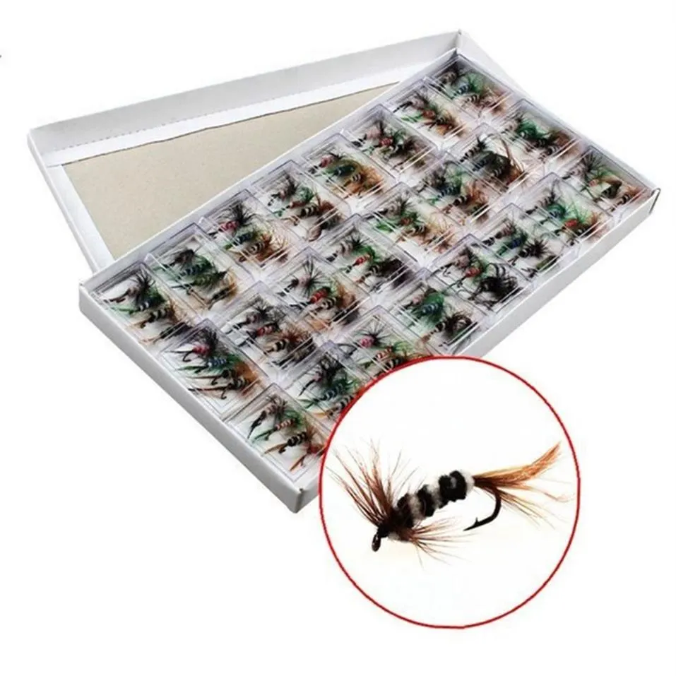 DHgate.com:Dry Flies Fishing Lure Set 96pcs Colorful Dry Flies ...