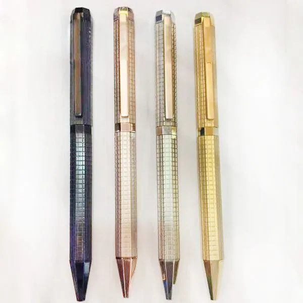 DHgate.com:Hexagonal Ballpoint Checkered Pen w/ Red Box and Grid Wood ...