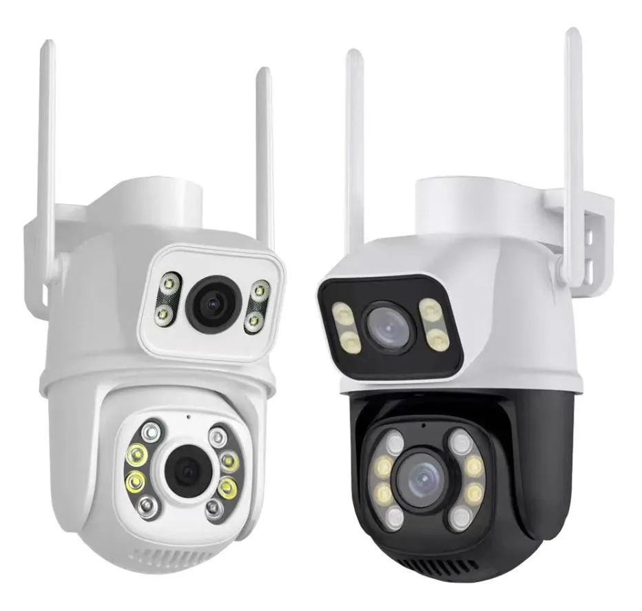 PTZ Wireless Camera Dual Lens with Dual Screen, AI Human Detection ...