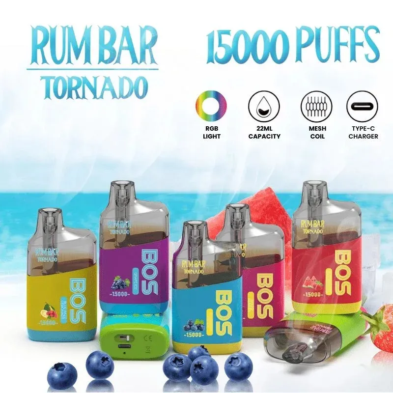Original QST RUM BAR Tornado Boîte Bouffée 15000 Stylo Vape Jetable E ... Original QST RUM BAR Tornado Boîte Bouffée 15000 Stylo Vape Jetable E ...