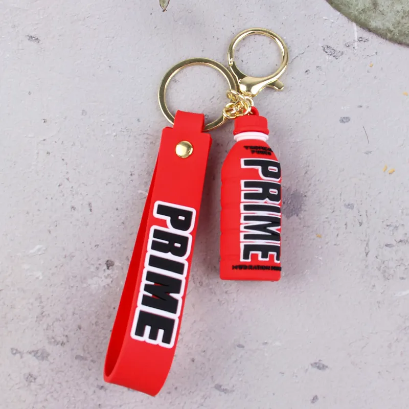 Cute Drink Keychain Lanyard Set - Fun Rubber Bottle Keychains, Stylish ...