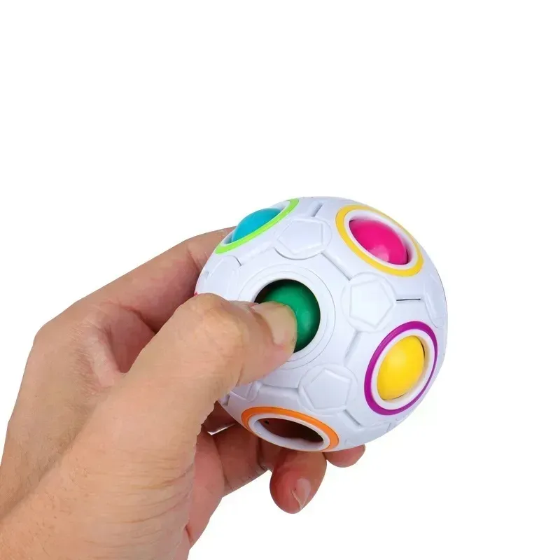 DHgate.com:Fidget Toys Anti-Stress Rainbow Magic Ball Cube Football ...