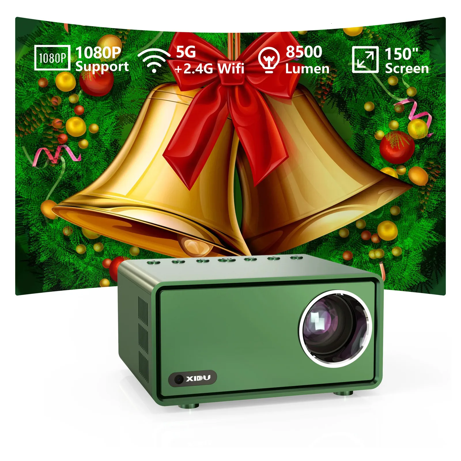DHgate.com:XIDU S2 Portable LED Projector, 8500 Lumens, 1280x720 HD ...