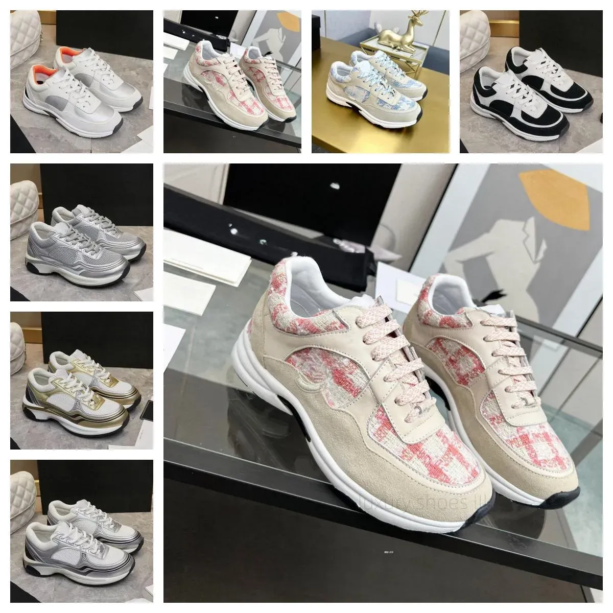 Reflective Suede Calfskin Shoes: Vintage & Casual Designer Sneakers For ...