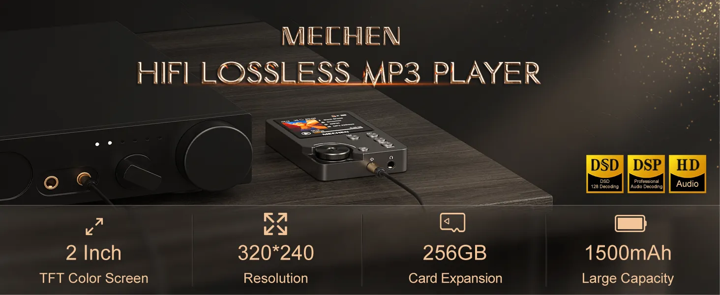 Hi-Res Lossless Audio Player - Portable Digital Music Player with 64GB ...