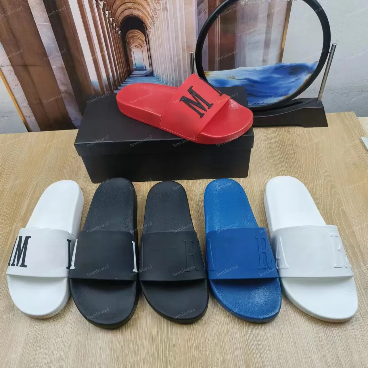 Designer Slippers For Women & Men Luxury Rubber Flip Flop Slides ...