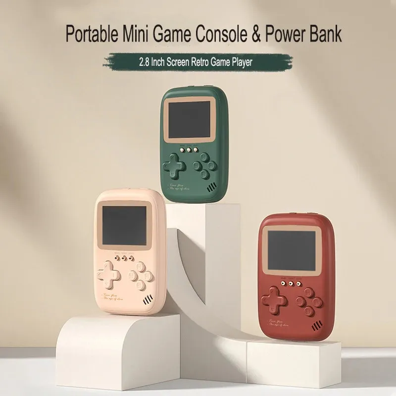 Large Capacity Portable Retro Mini Console With 2.8 Inch Power Bank ...