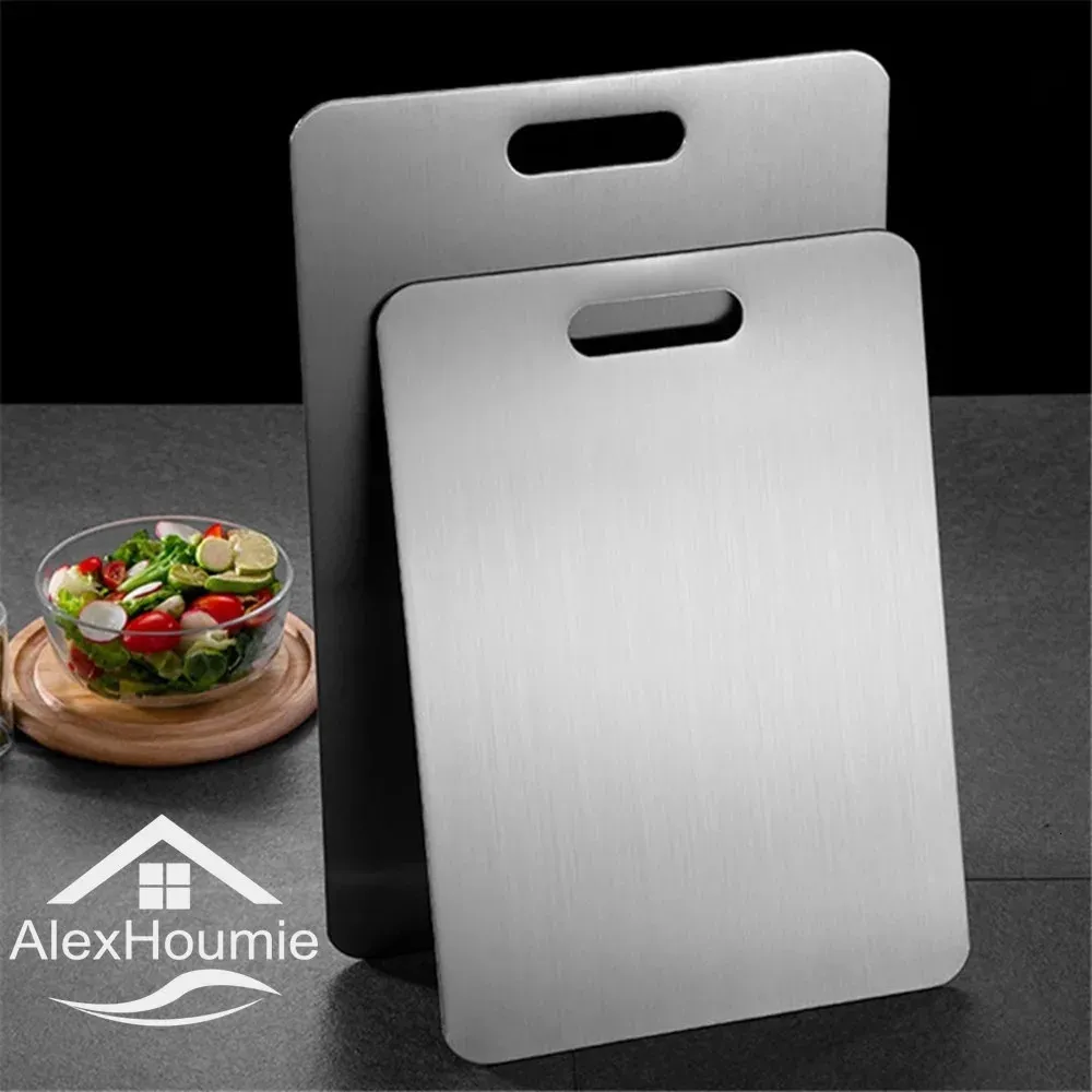 Chopping Blocks Kitchen Stainless Steel Cutting Board Vegetable Meat ...