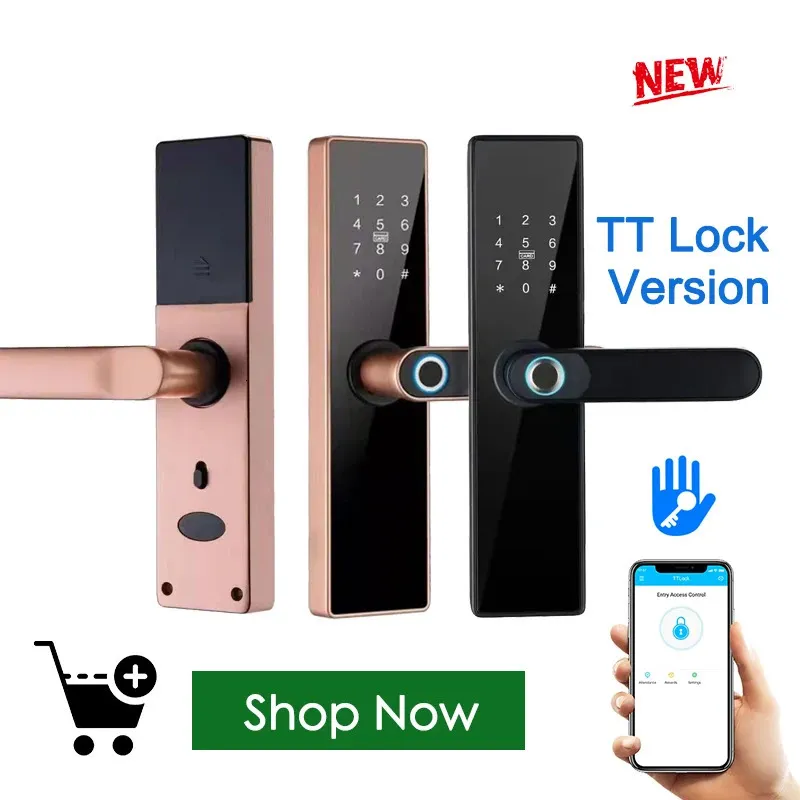 Tuya Smart Door Schloss Mit Fingerabdruck, Passwort, IC Karte Und USB Ladung Raykube H4 Von $81. ...