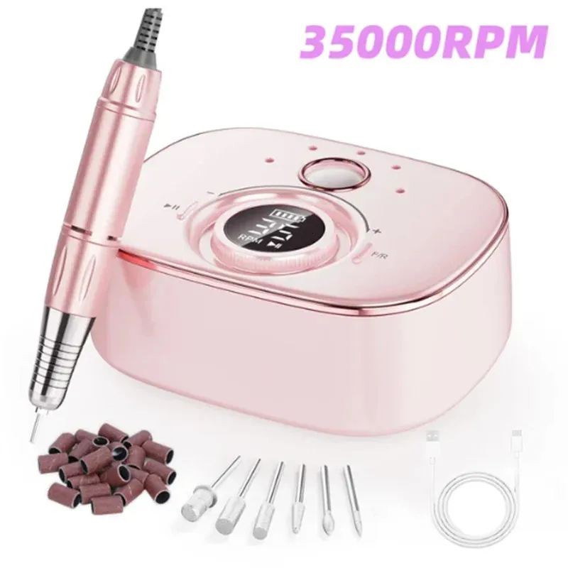 Electric Nails Professional Nail Drill: Battery Operated Nail Filer ...