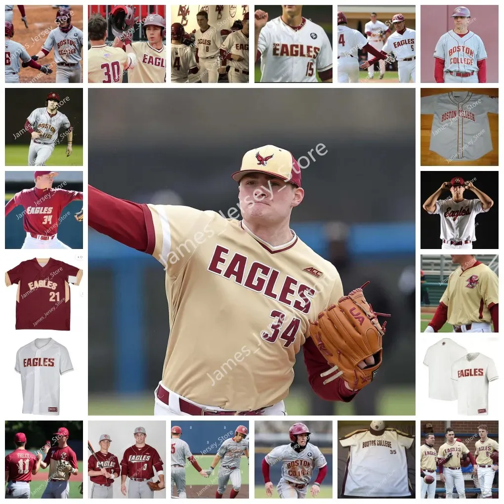 DHgate.com:NCAA Stitched Boston College Eagles Baseball Jersey 1 Luke ...
