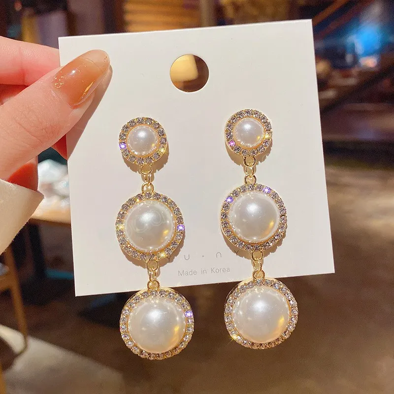 DHgate.com:Exquisite Multicolor Round Pearl Pendant Crystal Drop ...